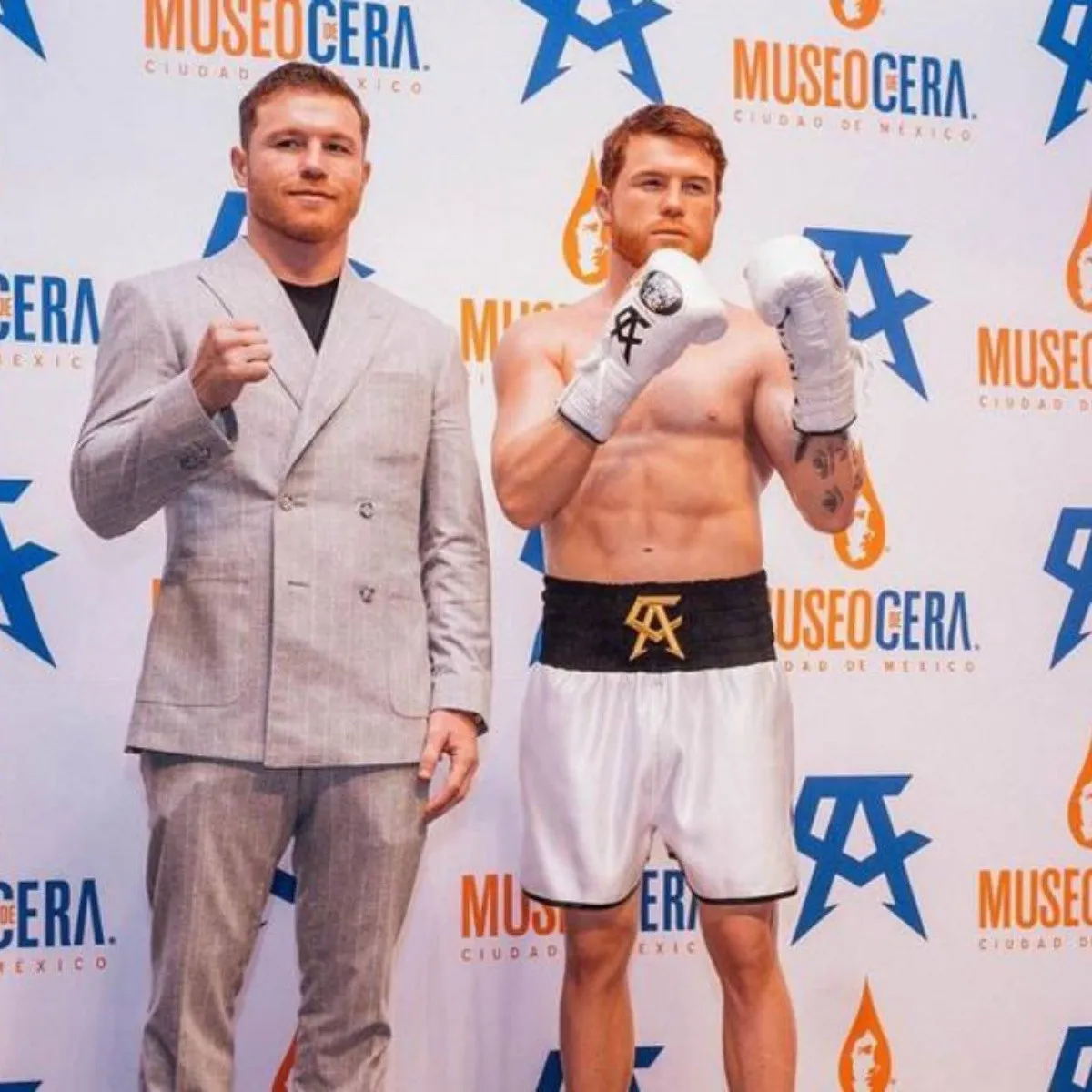 ¡Con uno no basta! Inmortalizan a Saúl "Canelo" Álvarez con figura de ...