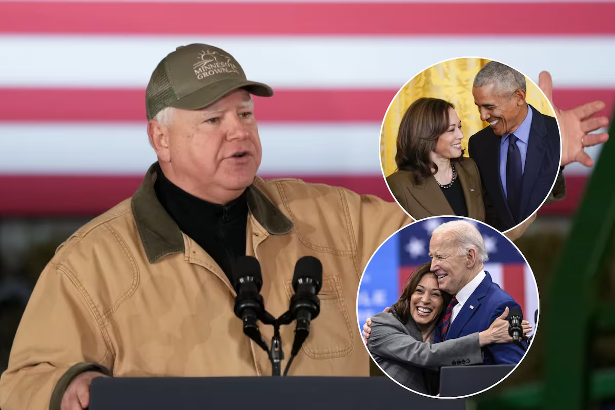 Biden y Obama celebran “gran” elección de Kamala Harris: Tim Walz “es ...