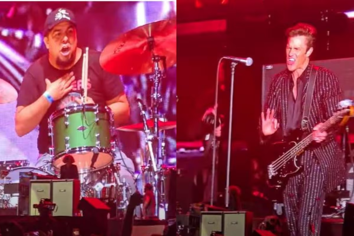 The Killers baja a fanático mexicano por no saber tocar la batería en ...